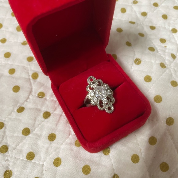 Jewelry | Vintage Sterling Silver Diamond Ring | Poshmark